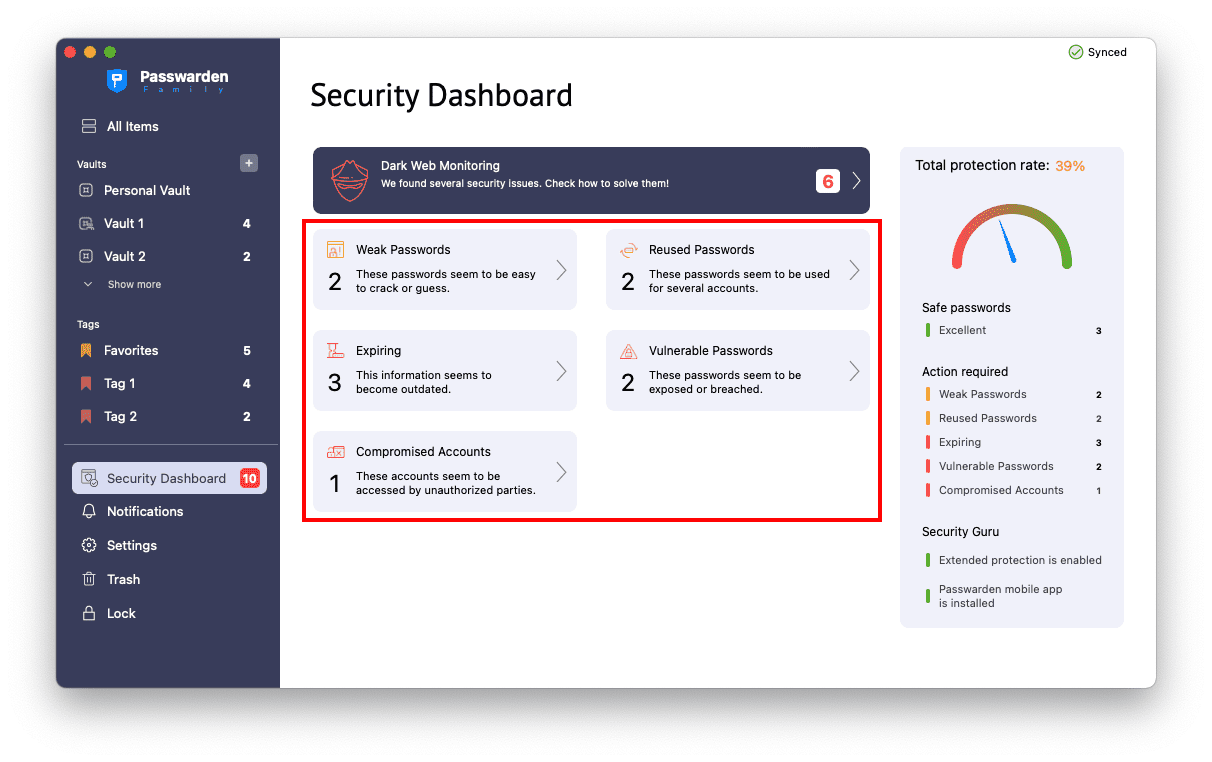 Is my Password Secure? How to Learn it with Security Dashboard